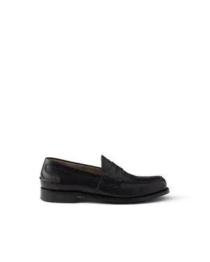 Prada Leather Loafers - Black