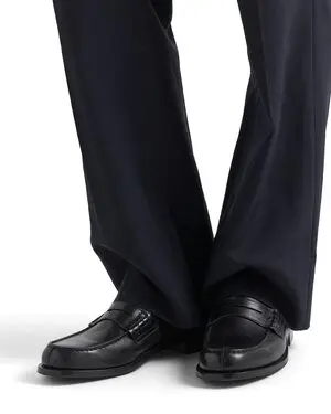 Prada Leather Loafers - Black