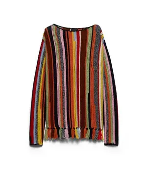 Prada Wool Fringe Sweater