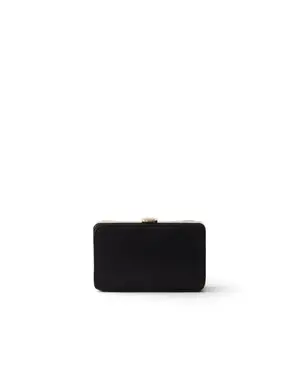 Prada Satin Mini-clutch With Metal Hardware