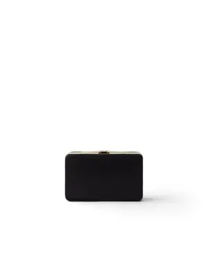 Prada Satin Mini-clutch With Metal Hardware