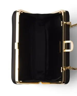Prada Satin Mini-clutch With Metal Hardware