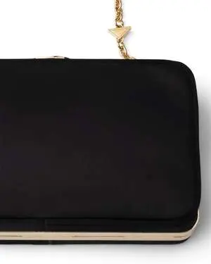 Prada Satin Mini-clutch With Metal Hardware