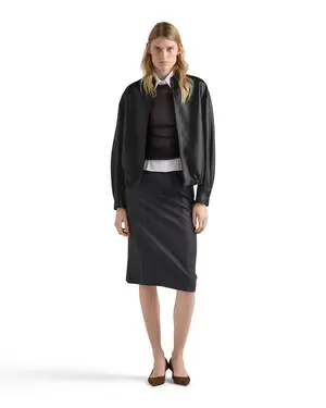 Prada Nappa Leather Shirt Jacket