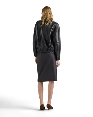 Prada Nappa Leather Shirt Jacket
