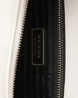 Prada Leather Shoulder Bag - White