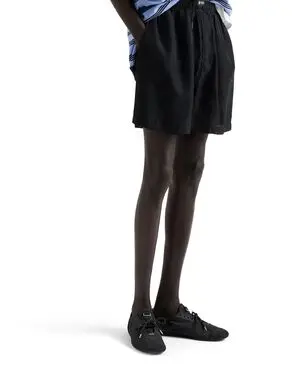 Prada Low Top Canvas Sneakers - Black