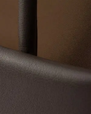 Prada Passage Medium Leather Bag With Re-nylon Flap - Coffee