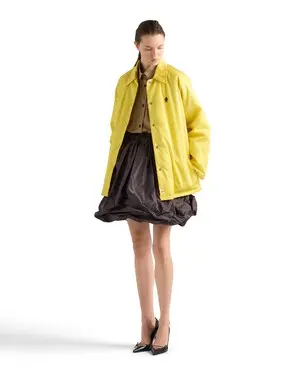 Prada Technical Taffeta Skirt - Hematite