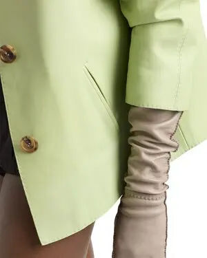 Prada Nappa Leather Jacket - Willow