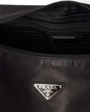 Prada Leather Shoulder Bag - Black