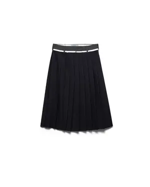 Prada Pleated Midi Skirt