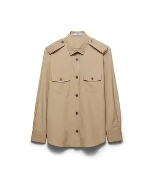 Prada Cotton Poplin Shirt - Beige