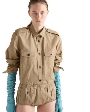 Prada Cotton Poplin Shirt - Beige