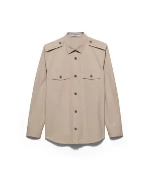 Prada Cotton Poplin Shirt - Limestone