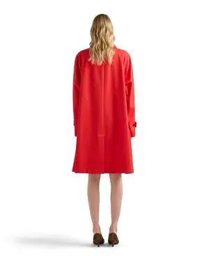 Prada Single-breasted Gabardine Coat