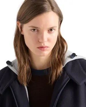 Prada Cloth And Cotton Fleece Jacket