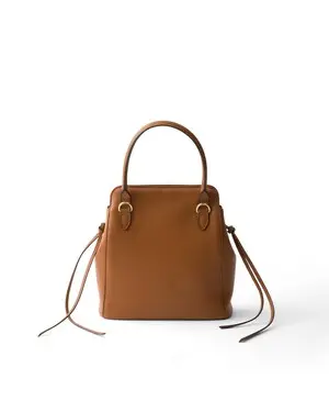 Prada Leather Handbag - Cognac