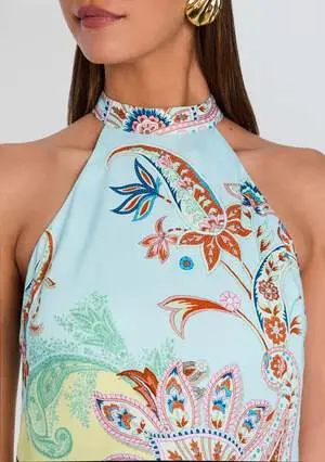 Hemant & Nandita Yuti Halter Mini Dress