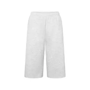 SKIMS Cotton Fleece Long Shorts - Light Heather Grey