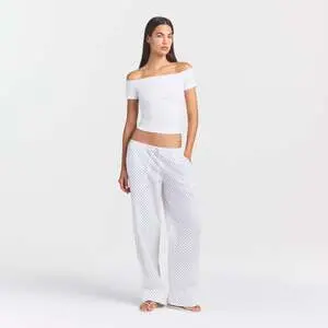 SKIMS Off-the-shoulder Cotton Jersey Top