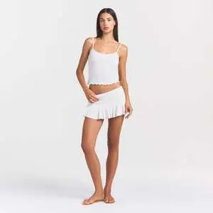 SKIMS Pointelle Knit Mini Skort - Marble
