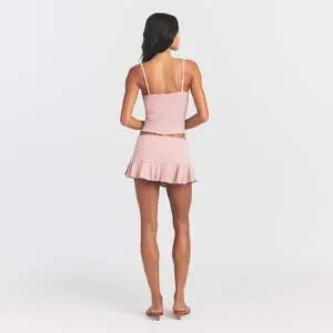 SKIMS Heavy Pointelle Mini Skort - Morganite