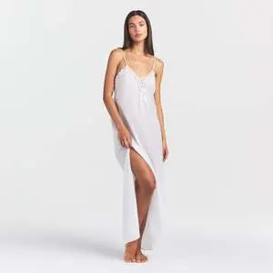 SKIMS Voile Long Dress - Snow