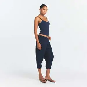 SKIMS Drapey French Terry Joggers - Navy