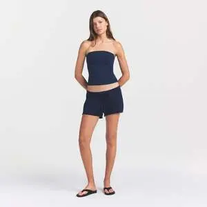 SKIMS Drapey French Terry Shorts - Navy