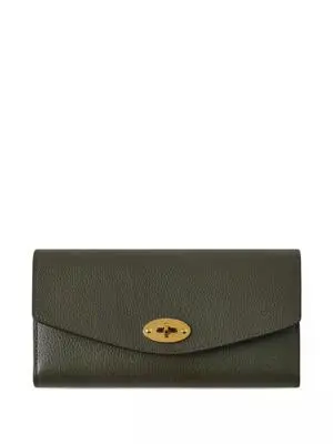 Mulberry Darley Grained Turn-lock Wallet - Green