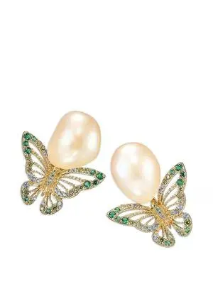ANABELA CHAN Butterfly Multi-stone Earrings