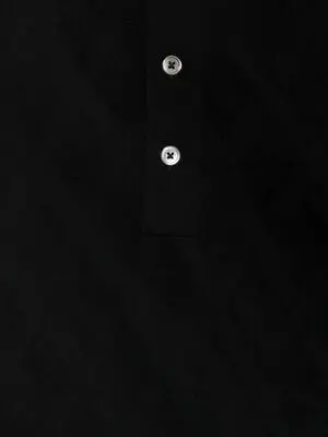DIKTAT Diamond-knit Polo Shirt - Black