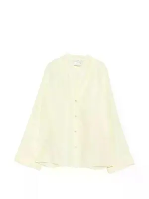 FORTE_FORTE V-neck Long-sleeved Shirt