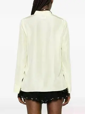 FORTE_FORTE V-neck Long-sleeved Shirt