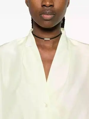 FORTE_FORTE V-neck Long-sleeved Shirt