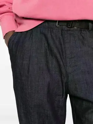 WHITE SAND Buckle-fastening Trousers