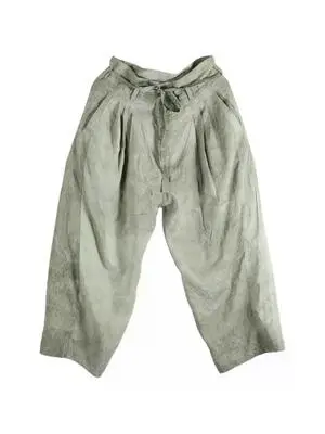 ZIGGY CHEN Pleated Trousers - Green