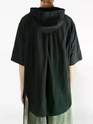 ZIGGY CHEN Hooded Short-sleeved Shirt