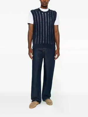 AMARANTO Open-knit Vest