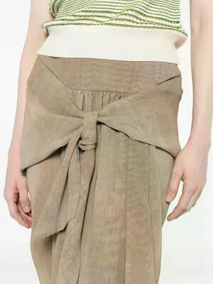 Ermanno Scervino Knotted Draped Maxi Skirt