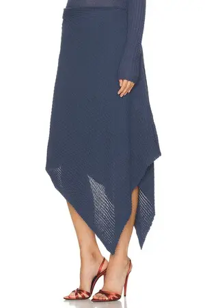 Victoria Beckham Draped Midi Skirt - Eclipse