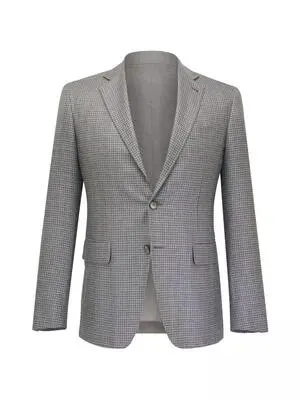 Canali Checkered Blazer - Grey