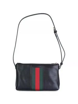 Gucci Horsebit Striped Crossbody Bag