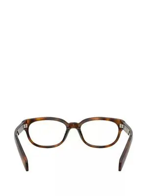 Prada Tortoiseshell Rectangle-frame Glasses - Green