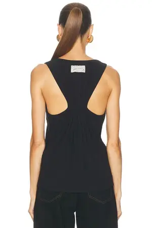 Victoria Beckham Split Tank Top - Black