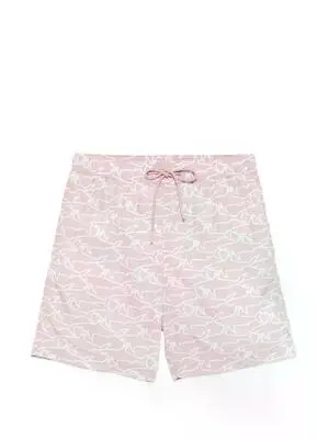 Paul & Shark Shark-print Swim Shorts - Pink