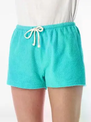 American Vintage Boby Park Towelling Shorts - Blue