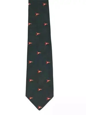 Vintage Flag-print Tie