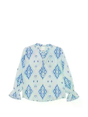 Nimo With Love Ikat-pattern Blouse